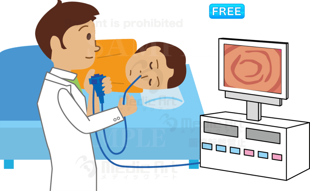 Stomach endoscopic examination (stomach camera) /F1